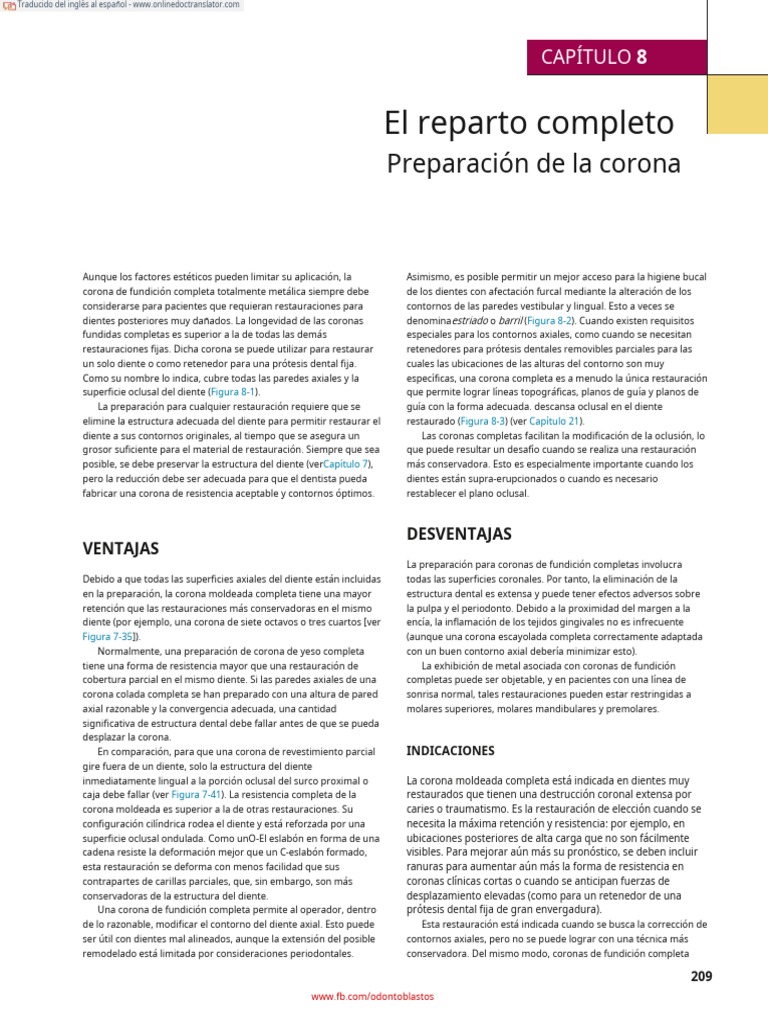 Corona Colada - En.es | PDF | Dentadura postiza | Diente
