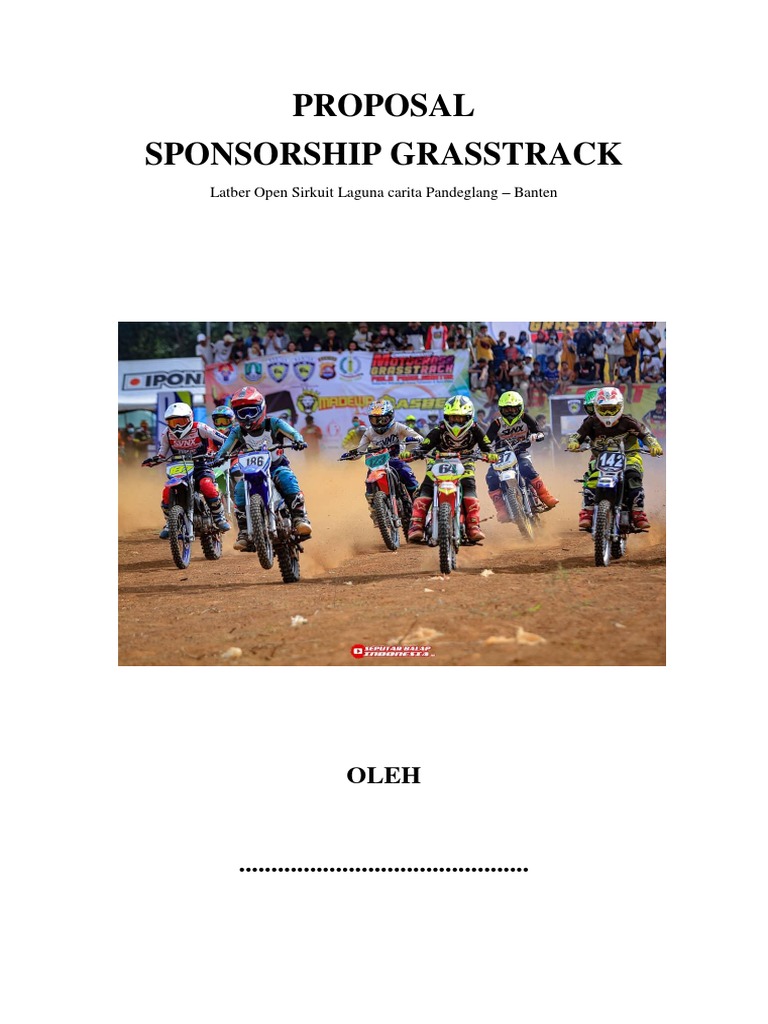 Contoh Proposal Grasstrack | PDF | Bisnis