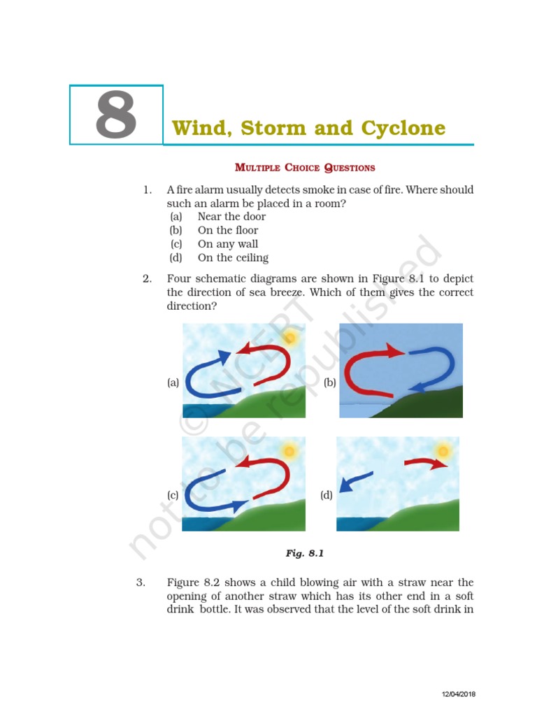 VII - S II - !3. Winds, Stroms and Cyclones Worksheet | PDF | Wound ...