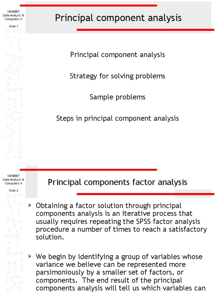 Principal Component Analysis | PDF | Factor Analysis | Principal ...
