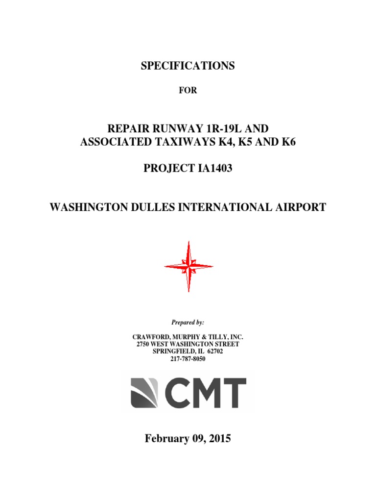 1 15 C050 Specifications | PDF | Airport | Occupational Safety And Health
