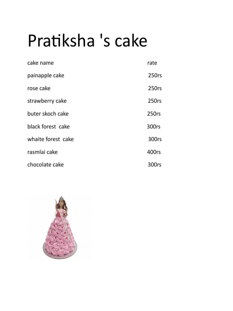 Pratiksha 'S Cake | PDF