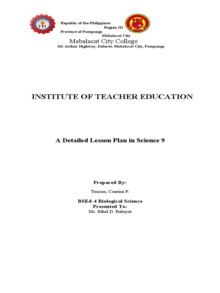 A Detailed Lesson Plan in Physics UAM | PDF | Acceleration | Gravity