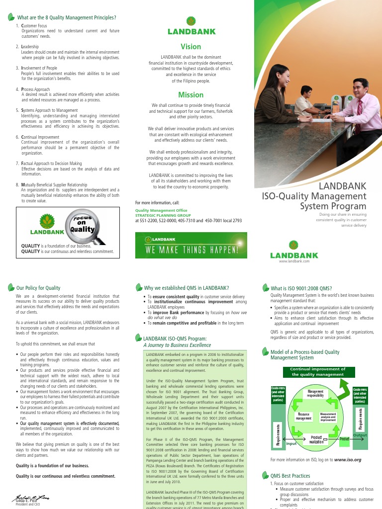 LBP ISO QMS Brochure | PDF | Quality Management | Quality Management System