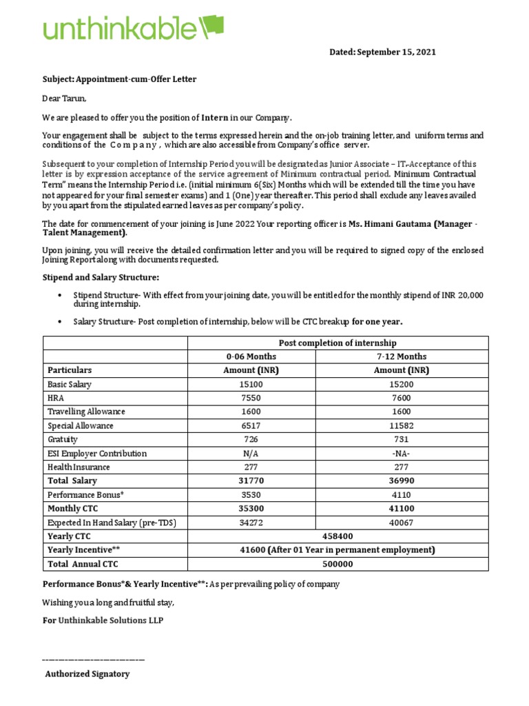 Unthinkable Solutions LLP | Download Free PDF | Salary | Economies