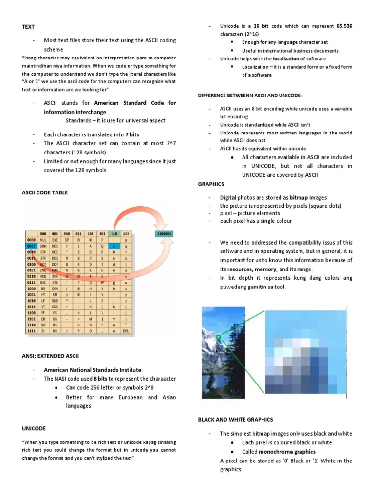 Difference Betweenn Ascii and Unicode | PDF | Ascii | Character Encoding