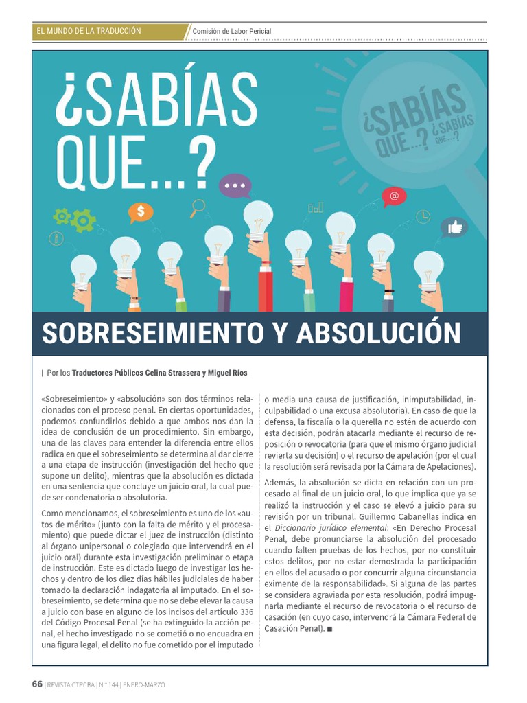 Sobreseimiento y Absolución | PDF | Absolución | Procedimiento Criminal