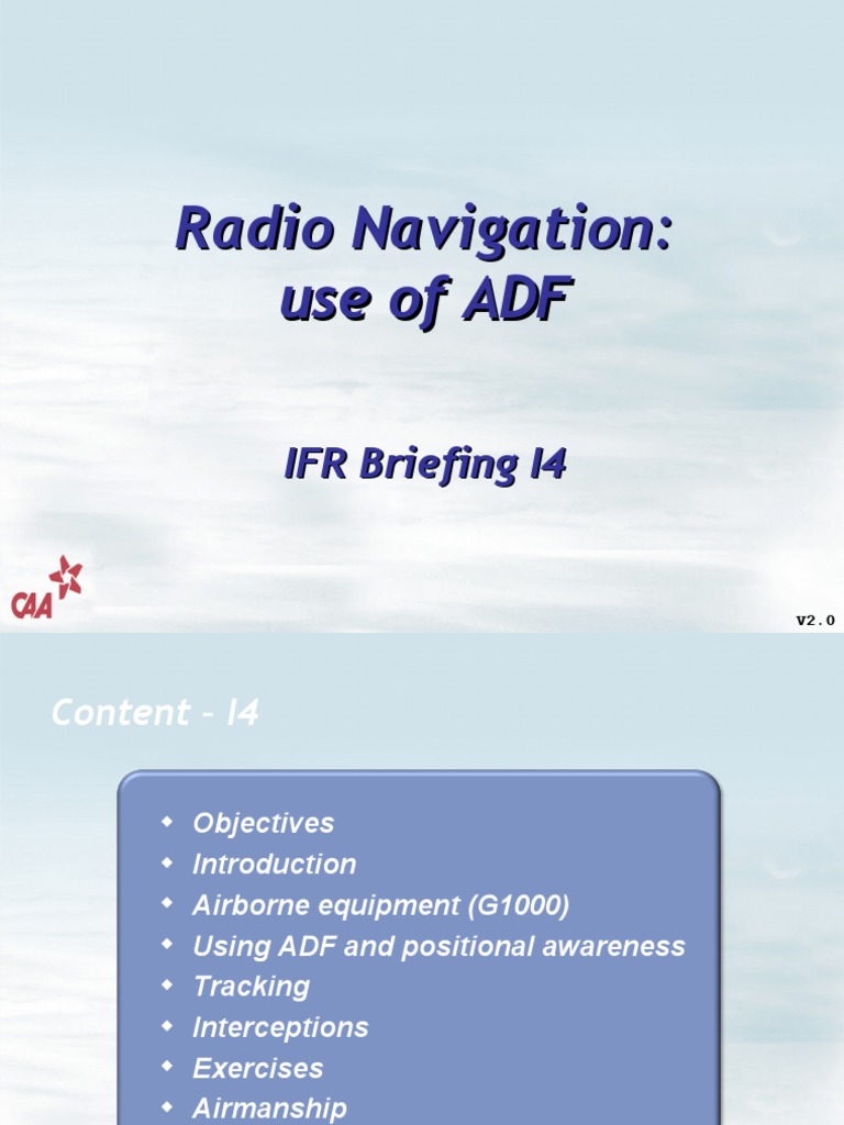 ADF Navigation Techniques and Errors | PDF | Water Transport ...