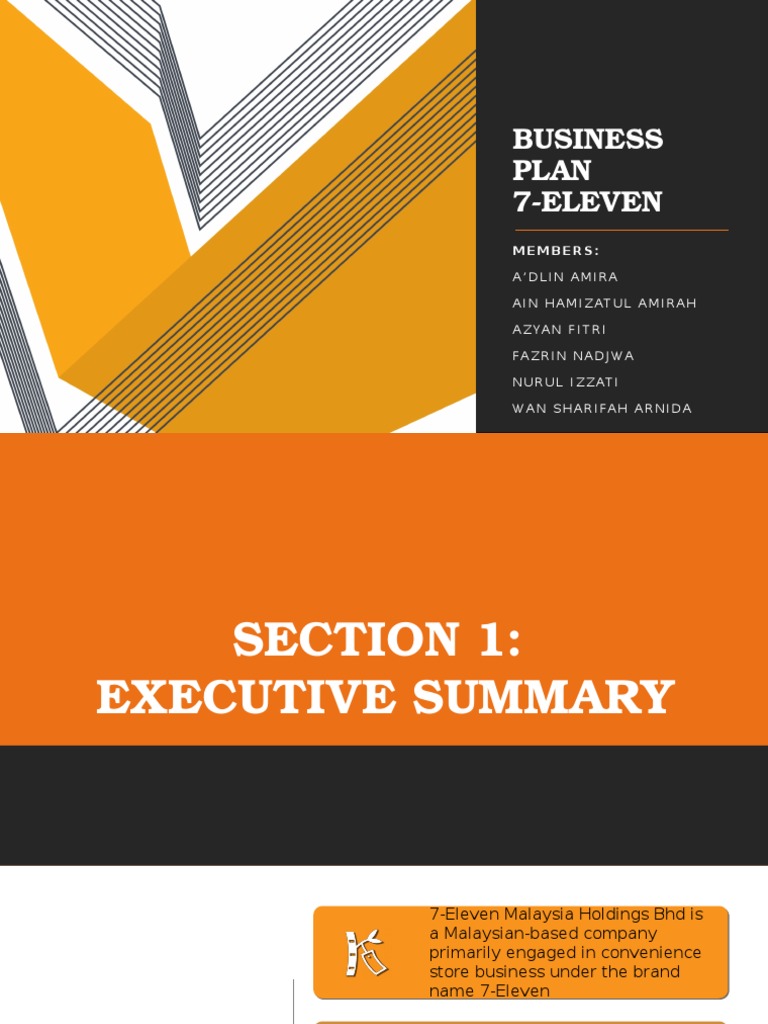 7-Eleven Business Plan Marketing Summary | PDF | Convenience Store | Taxes