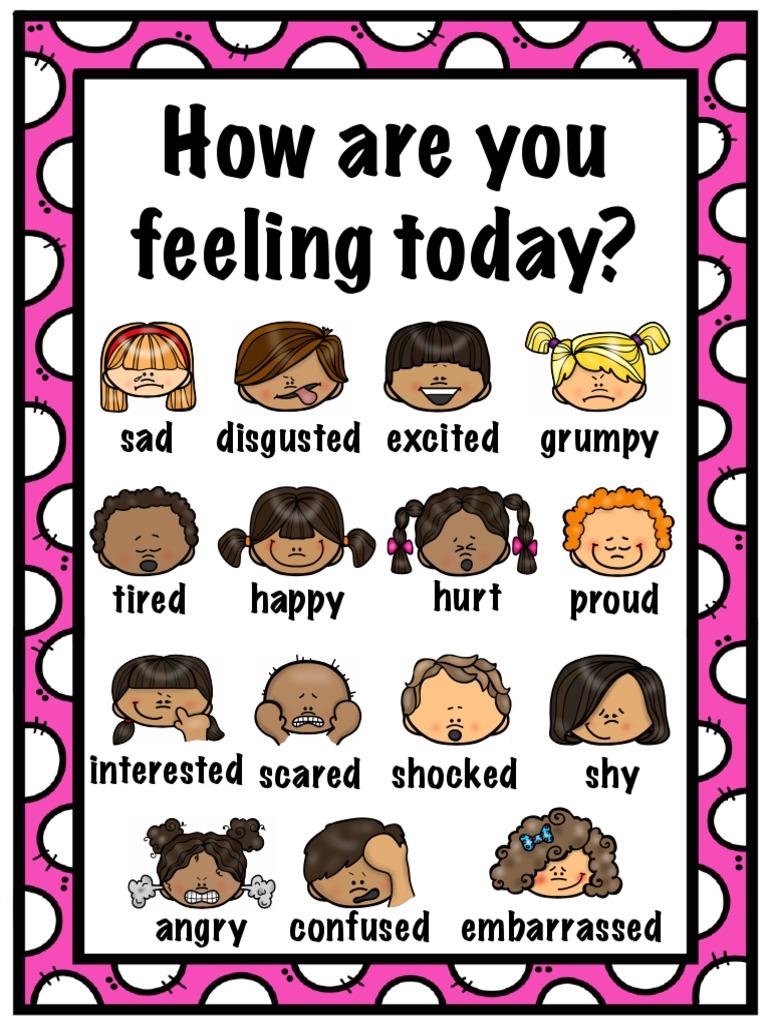 Feelings Check-In Chart for Kids | PDF