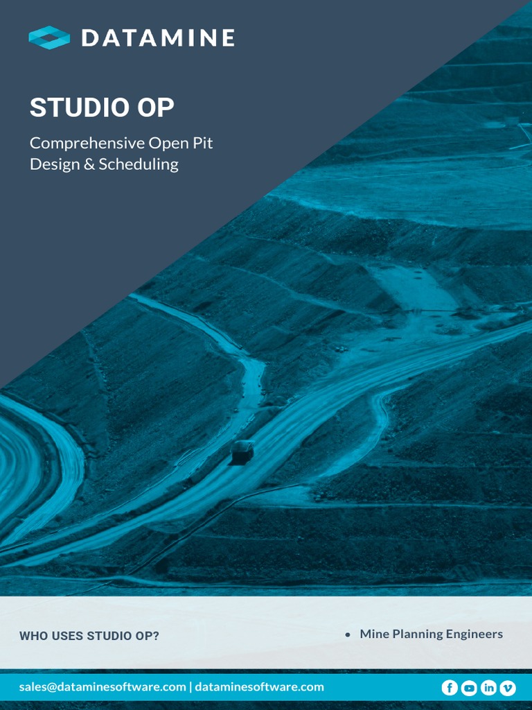 Studio Op: Comprehensive Open Pit Design & Scheduling | PDF | Mining | Mathematical Optimization