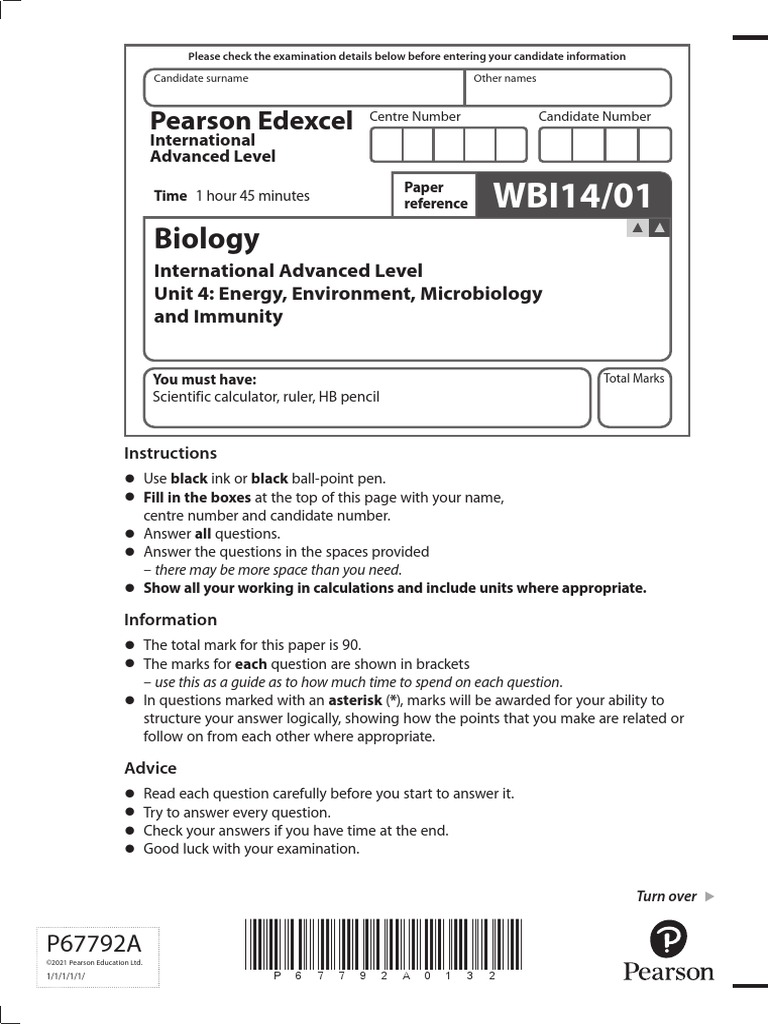 Biology: Pearson Edexcel | PDF | Organisms | Biology