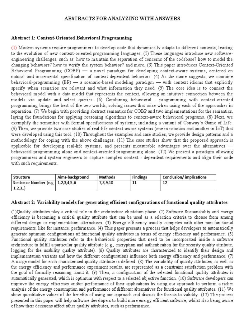 Abstracts For Analyzing With Answers 1-16 | PDF | Deep Learning ...