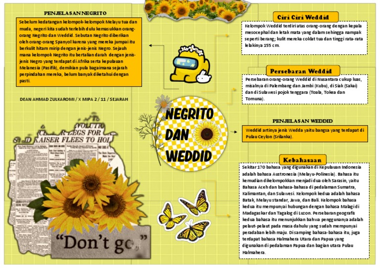 Negrito Dan Weddid Dean Ahmad Zulkaromi X MIPA 2 | PDF