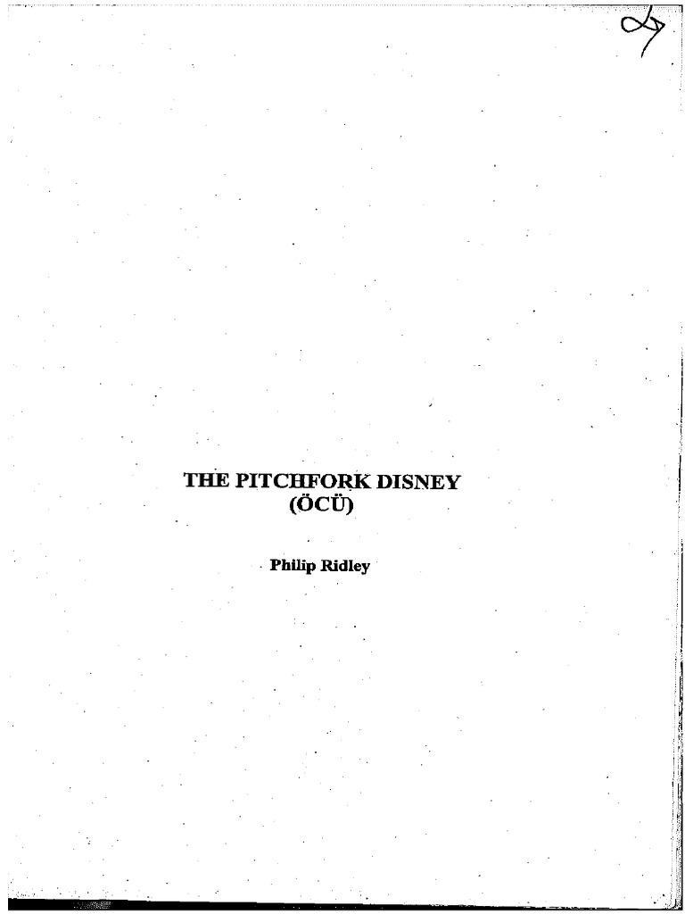 Philip Ridley - Öcü - The Pitchfork Disney - 2 | PDF