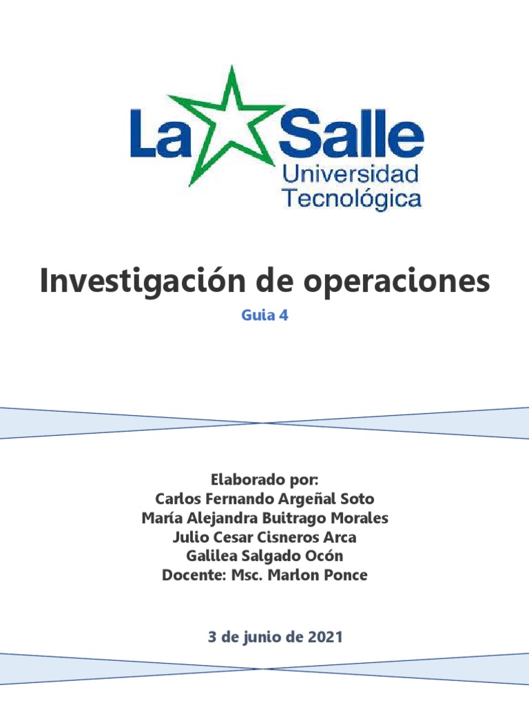 Problema De Transporte Pdf Programación Lineal Transporte