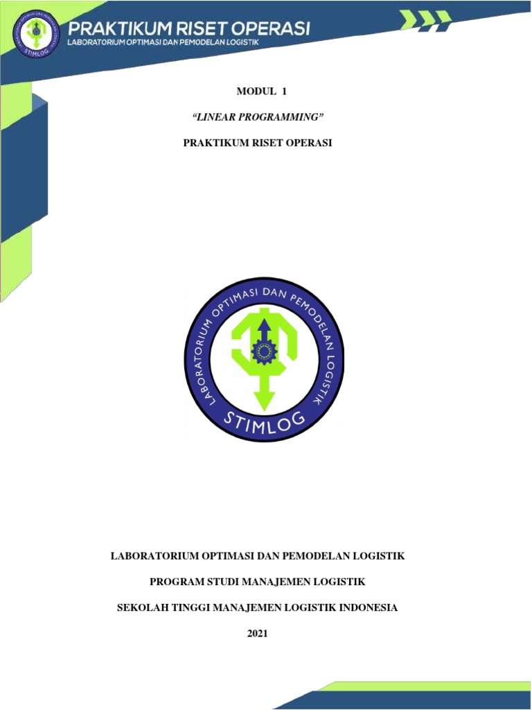 Modul 1 - Linear Programming | PDF