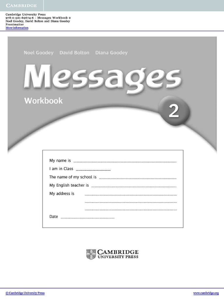 Messages 2 Workbook | PDF