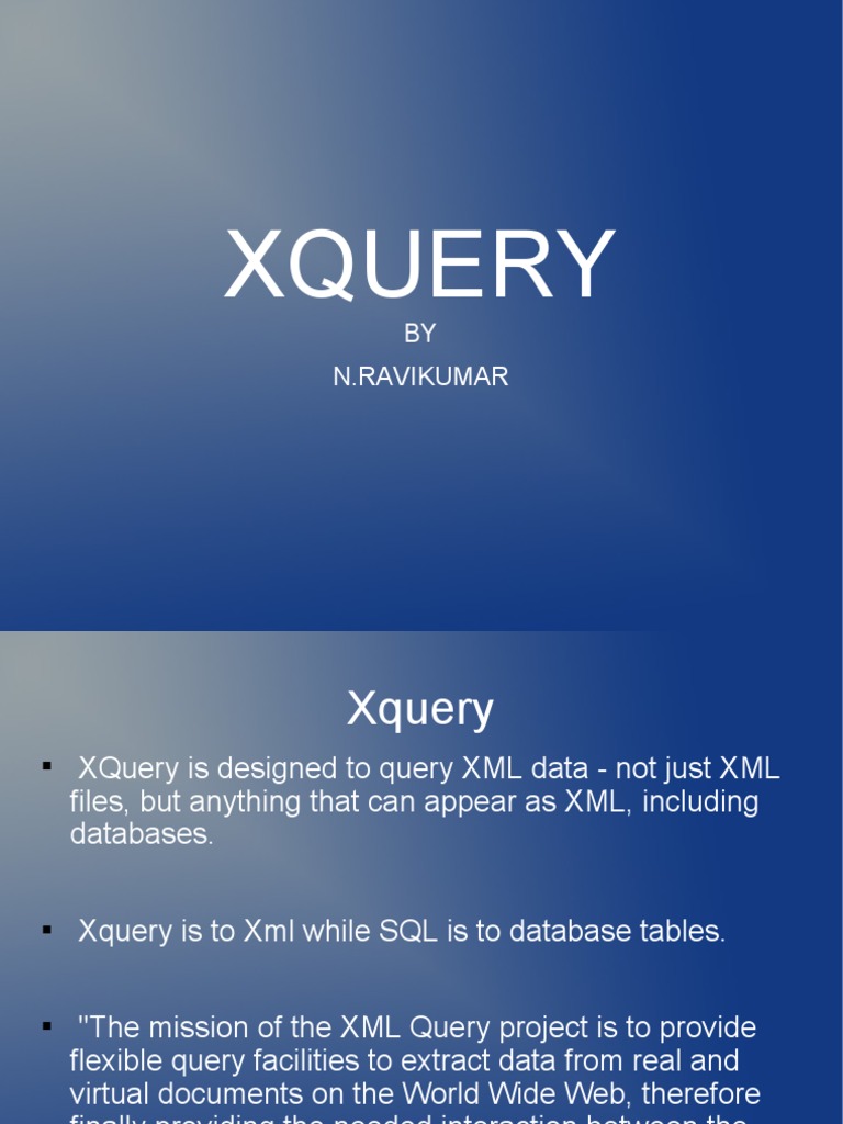 Xquery | PDF | Data Model | Web Standards