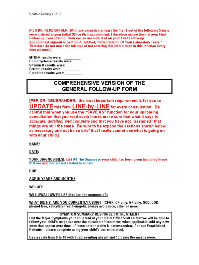 Update LINE-by-LINE: Comprehensive Version of The General Follow-Up ...