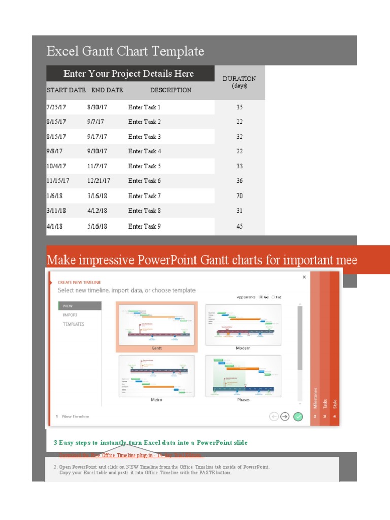 Excel Timeline Template Download | PDF | Office Suites | Windows ...