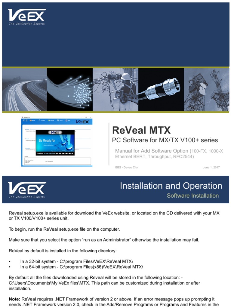 Reveal MTX - Add Software Option | PDF | Ip Address | Computer Network