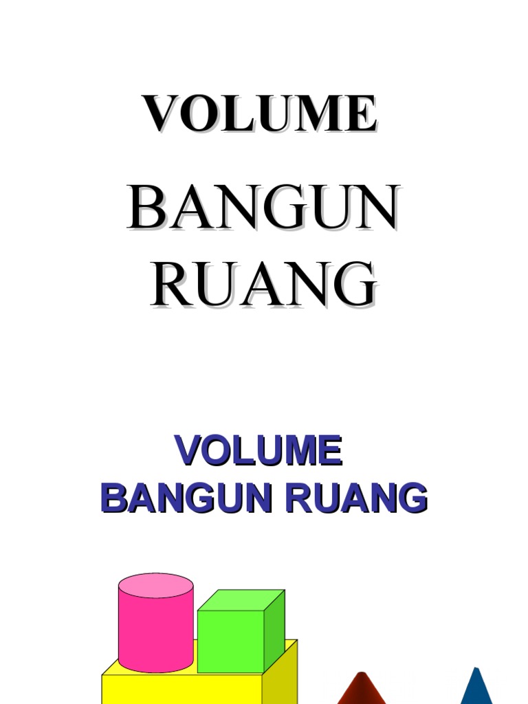 VOLUME Bangun Ruang | PDF