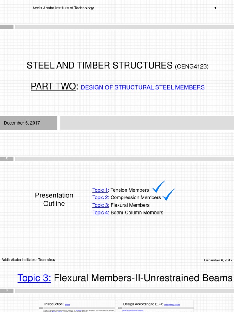 Flexural Members-Ii | PDF | Beam (Structure) | Buckling