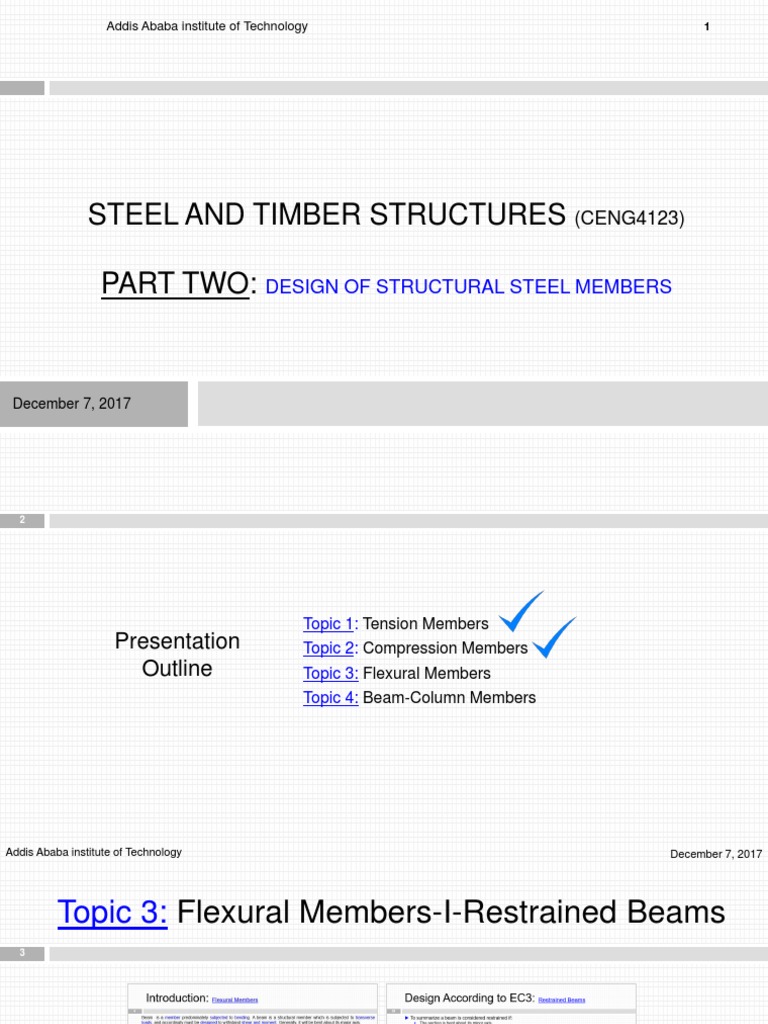 Steel and Timber Structures Part Two:: Design of Structural Steel ...