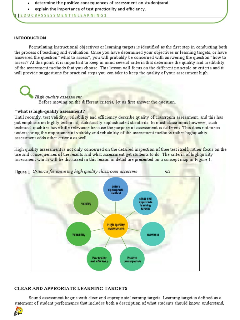 Template Module 2 Pdf Educational Assessment Validity Statistics