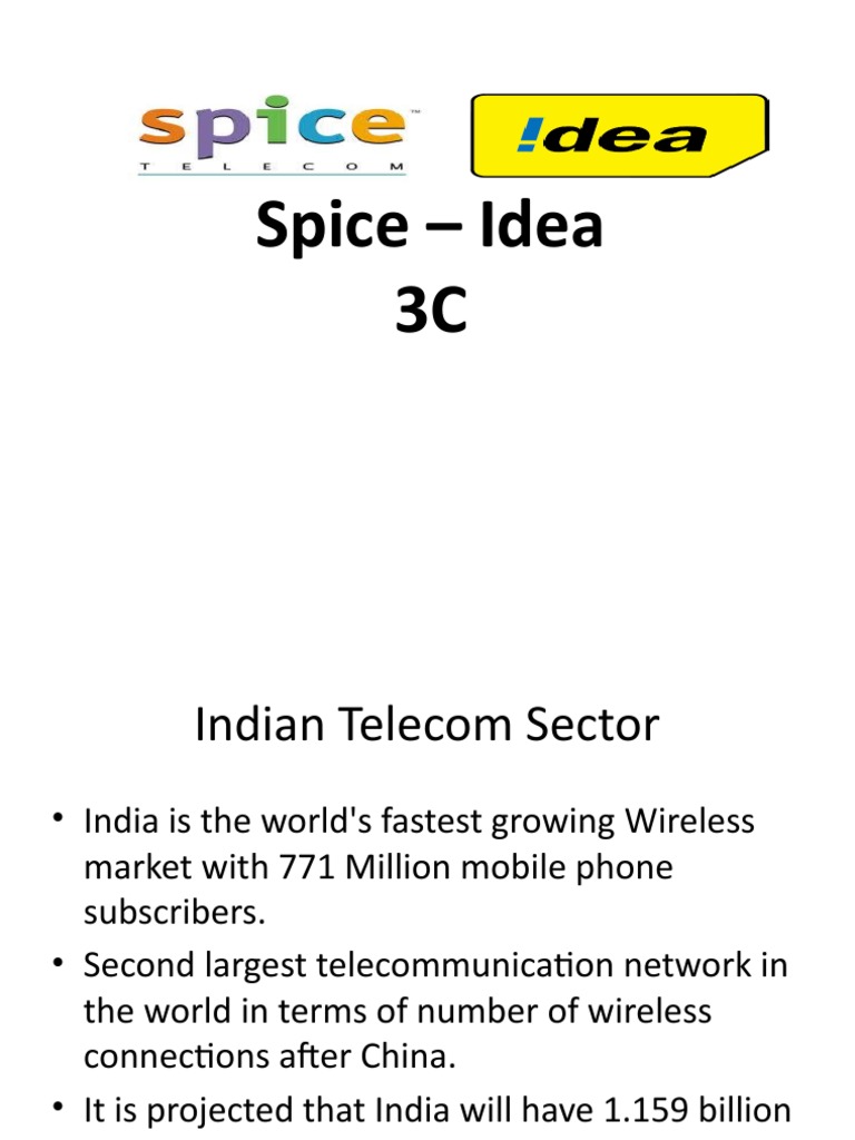 Spice - Idea 3C | PDF | Telecommunications | Service Industries