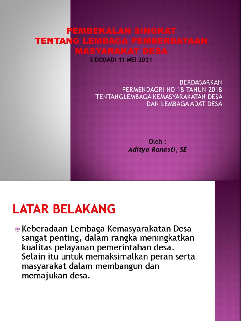 Materi LPMD | PDF