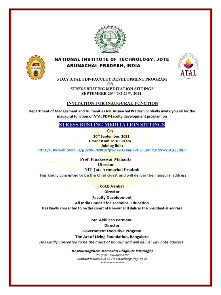 Revised Inauguration Function | PDF | Academia | Higher Education