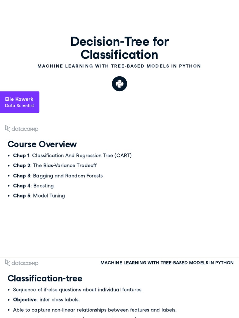 Chapter1 - Decision Tree For Classification | PDF | Machine Learning ...
