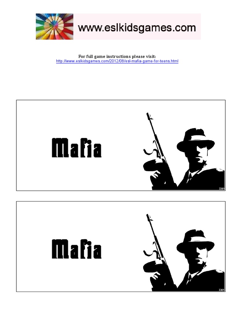 Mafia: For Full Game Instructions Please Visit | PDF