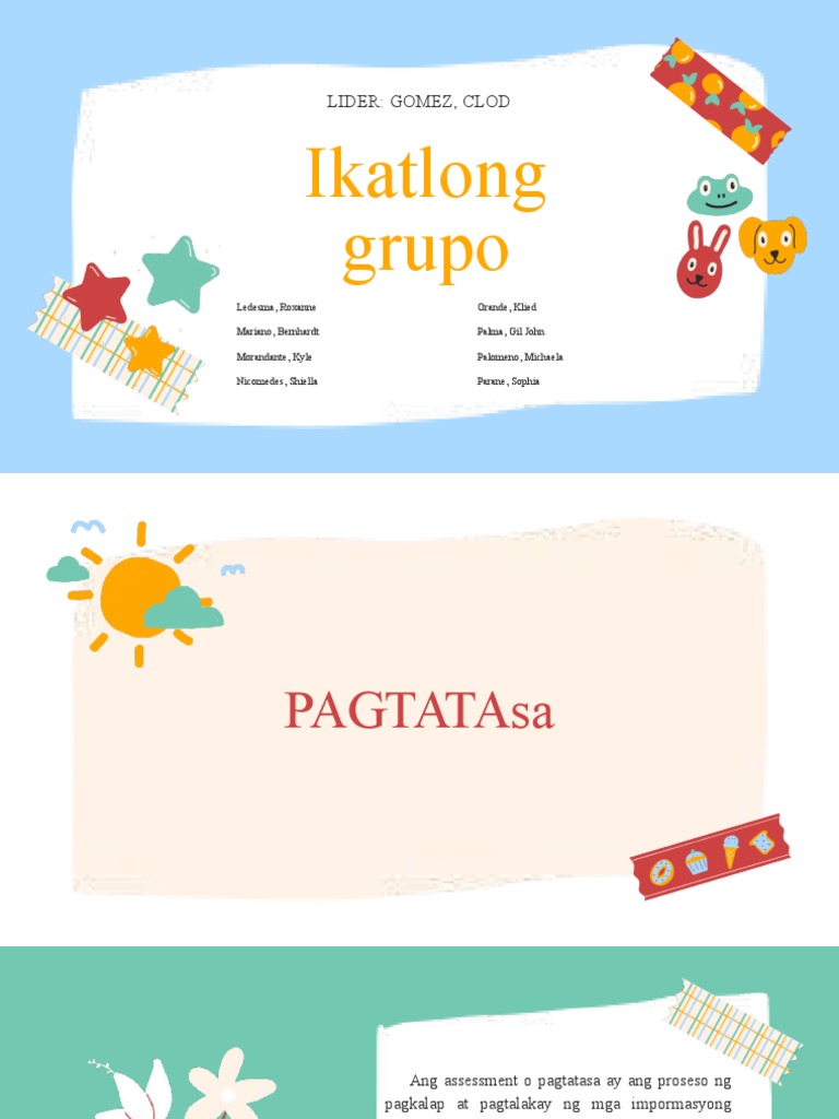 Assessment Of, For, As TAGALOG | PDF