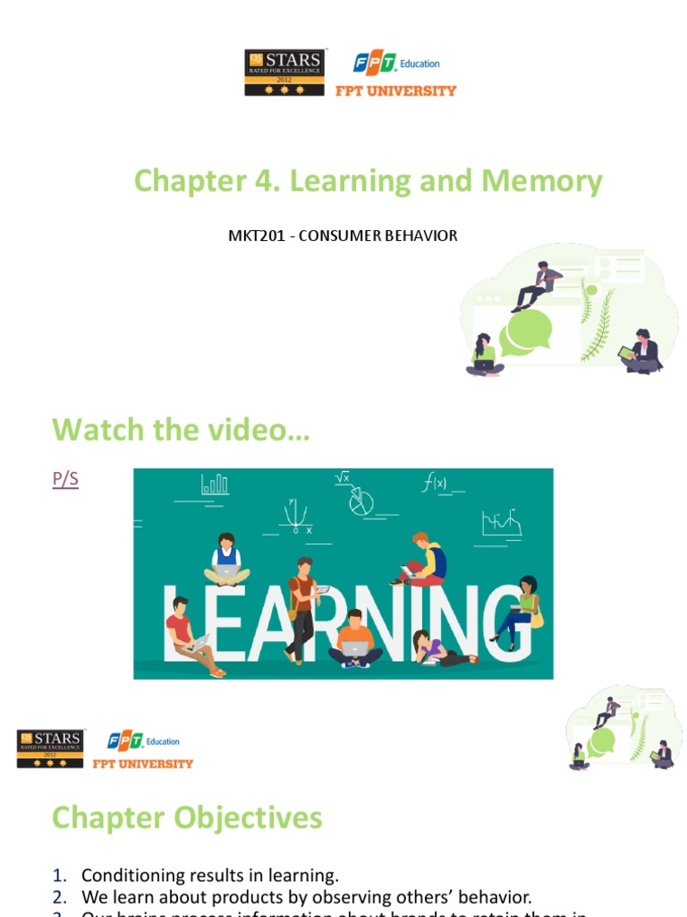 Chapter 4. Learning and Memory: Mkt201 - Consumer Behavior | PDF | Classical Conditioning | Memory