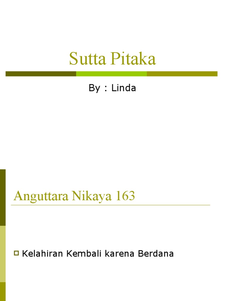 Sutta Pitaka | PDF