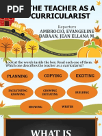 The Teacher As A Curricularist | PDF | Curriculum | Teachers