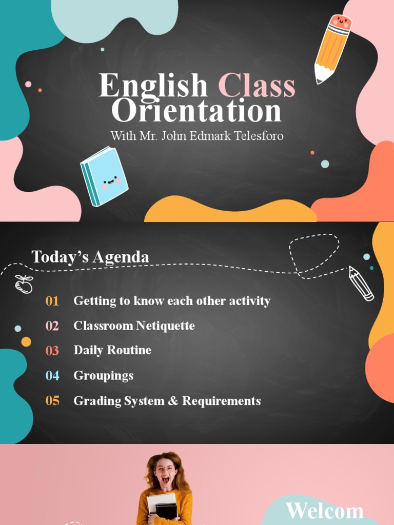 English Orientation: Class | PDF | Classroom | Teachers