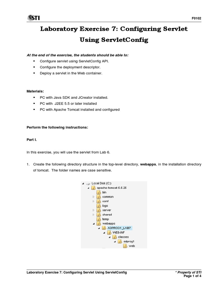 Configure Servlet with ServletConfig | PDF | World Wide Web | Internet ...