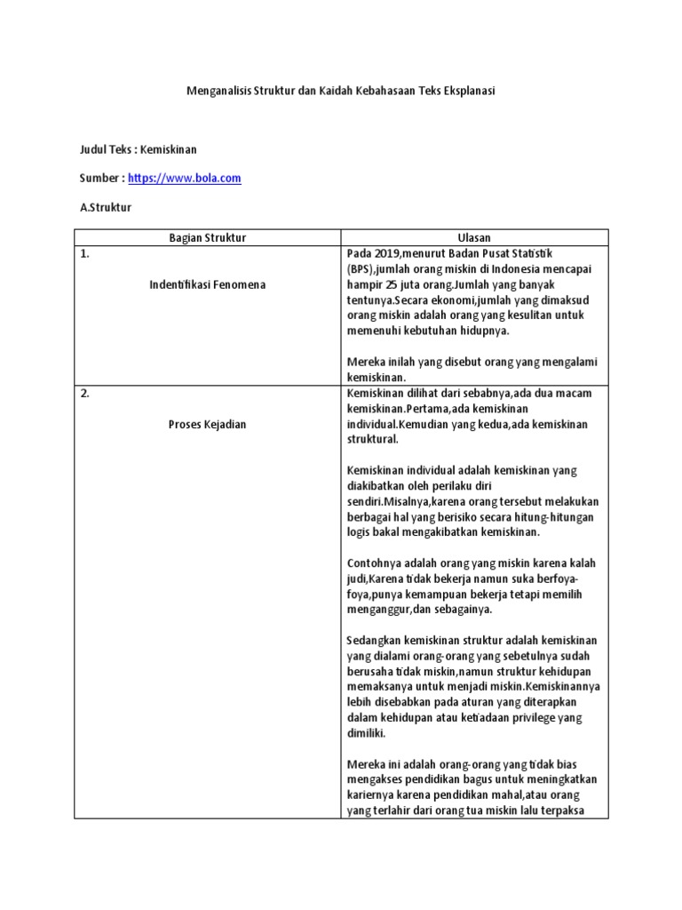 Menganalisis Struktur Dan Kaidah Kebahasaan Teks Eksplanasi - Edzie Tri Nurjana - XL Akl 1 | PDF