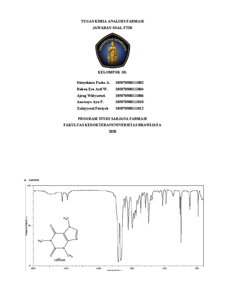 Interpretasi Ftir 1b Kimia Analisis | PDF
