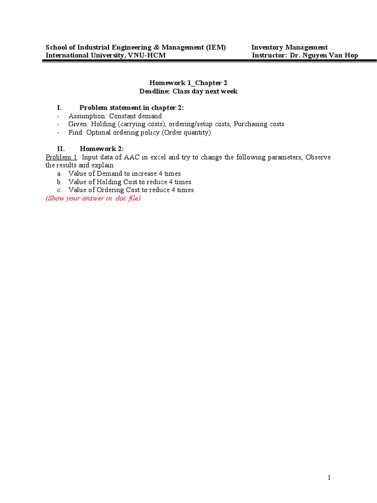 Homework 1 | PDF | Computers