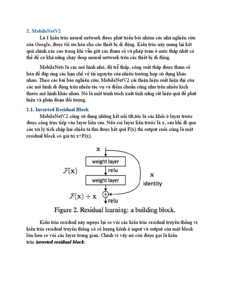 Mobilenetv2: 2.1. Inverted Residual Block | PDF