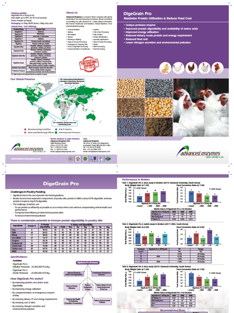 Digegrain Pro: Maximize Protein Utilisation & Reduce Feed Cost | PDF ...