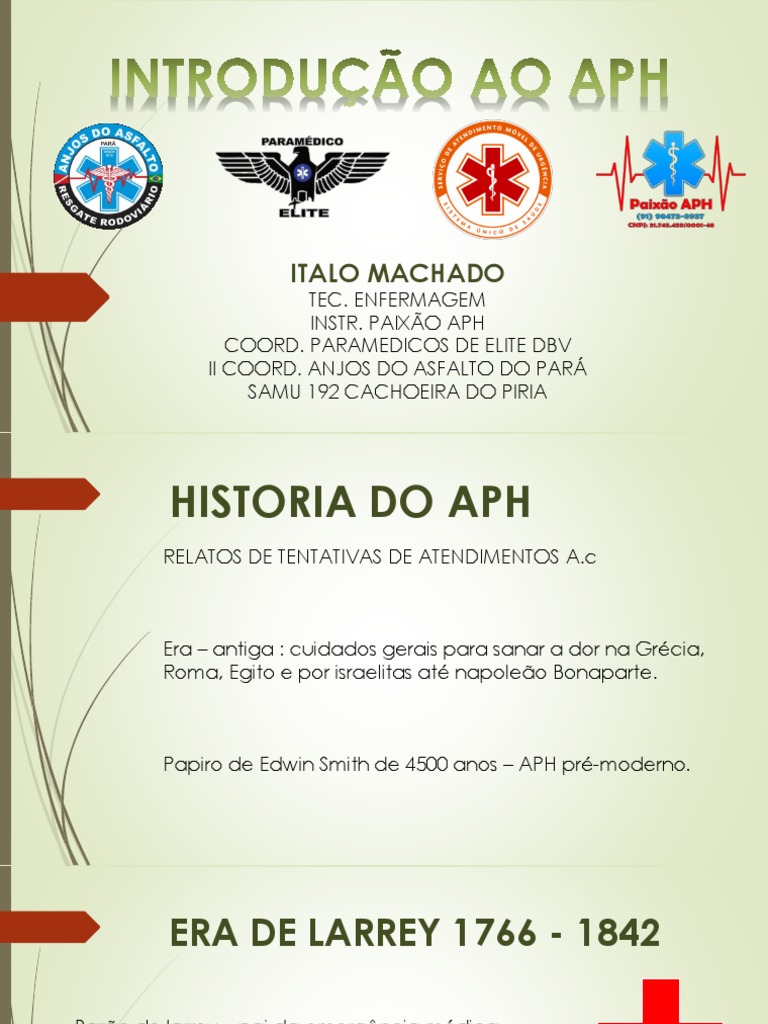 Introdução Ao Aph PDF-1 | PDF | Ambulância | Paramédico