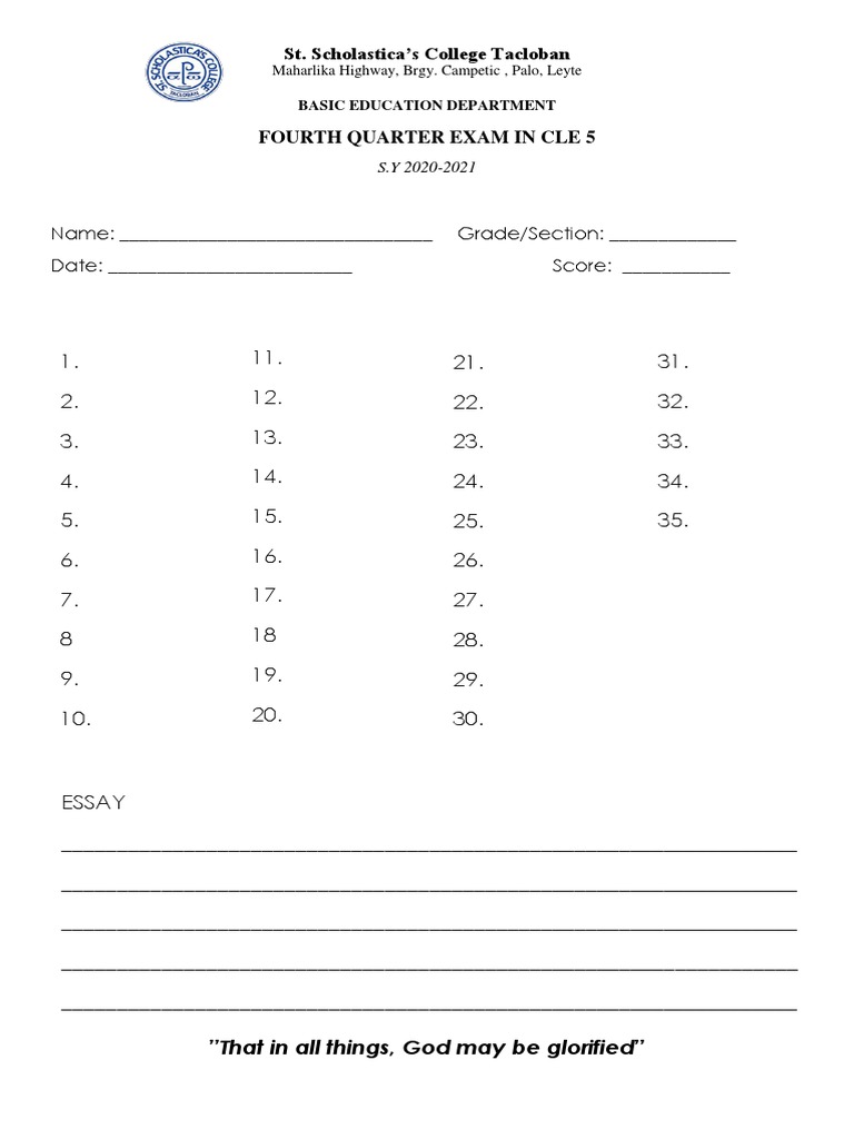 Name: - Grade/Section: - Date: - Score | PDF | Philippines