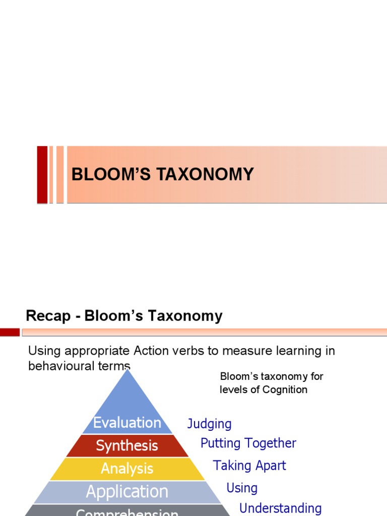 Blooms Taxonomy | Download Free PDF | Multiple Choice | Test (Assessment)