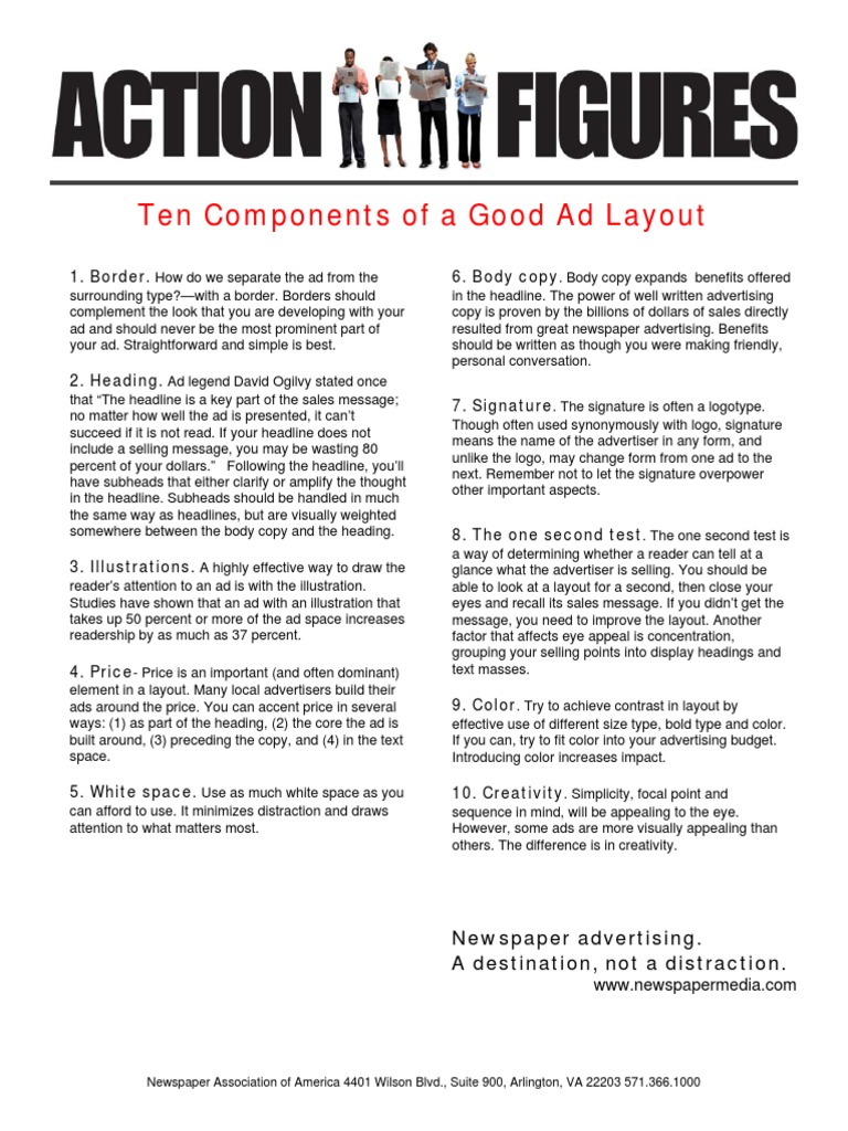 Ten Components of A Good Ad Layout | PDF | Advertising | Mass Media